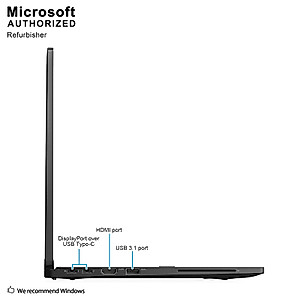 Dell Latitude 5289 12.5 Inch Business Laptop, Intel Core i5-7300U up to 3.5GHz, 8G DDR3, 256G SSD, WiFi, HDMI, Windows 10 Pro 64 Bit Multi-Language Support English/French/Spanish (Renewed)