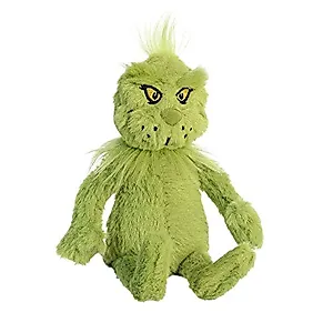 Aurora® Whimsical Dr. Seuss™ Grinch Stuffed Animal - Magical Storytelling - Literary Inspiration - Green 7 Inches