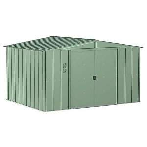 MDMprint 10x8 Classic Steel Storage Shed, Sage Green, CLG108SG-A