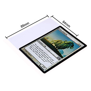 Zoopin- 400PCS Side -Loading Perfect Size Inner Soft Sleeve (4 Pack ,100pcs/PACK),Clear,64x89mm …