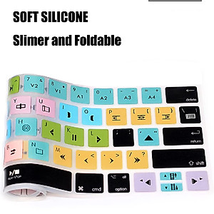 Avid Media Composer Shortcuts Keyboard Cover for MacBook Pro 13 M1 M2, Pro 14/16 M1 Pro/Max M2 Pro MacBook Pro 13 15 Touch Bar 2016-2024