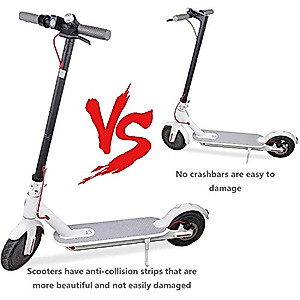 Stormytime Anti-Collision Strip Replacement for Xiaomi M365 / Pro Ninebot ES Max G30 Gotrax Electric Scooter Parts, Prevent Scooter from Friction Damage Bumper Protective (White)