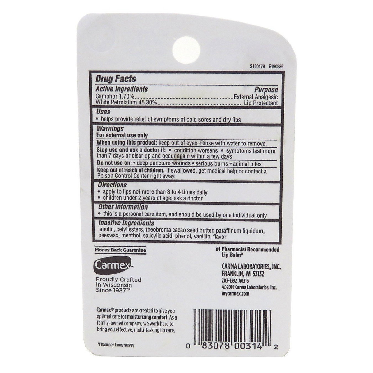 Carmex Lip Balm - Original Formula Tube - Classic Medicated Lip Balm - 0.35 Ounce (Pack of 12)