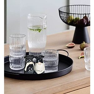 KARALIN Ceramic Salt & Pepper Shaker Sets Tabletop Accessories Cute Gnomes Chef Design Family Gifts with Gift Box ready (Black & White)