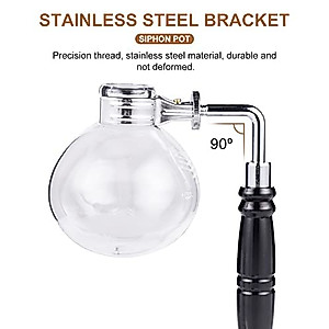 YUCHENGTECH Siphon Syphon Coffee Maker Tabletop Glass Siphon Pot Glass Technica Syphon Coffee Maker Siphon Vacuum Coffee Maker(5 Cups(600ml))