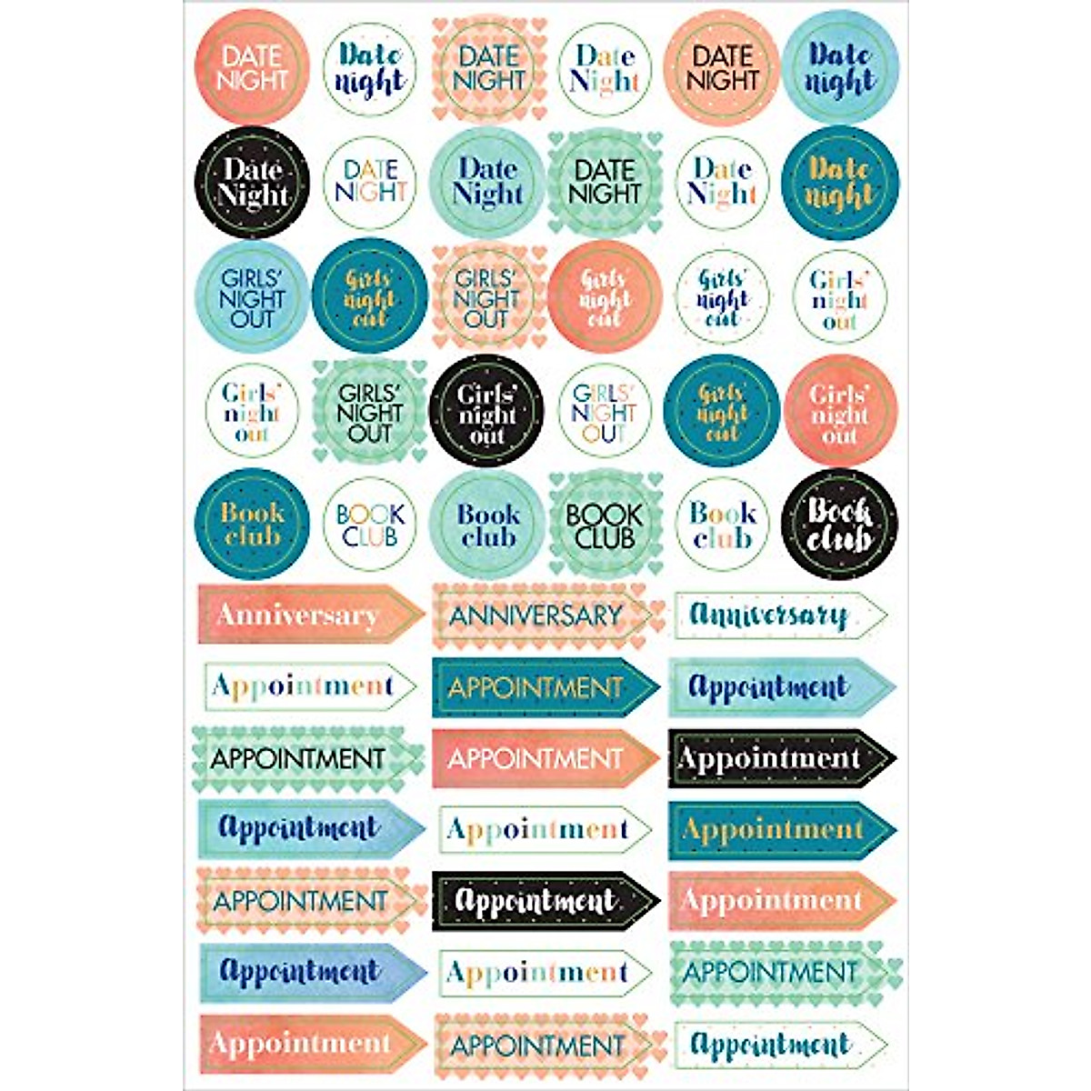 Essentials Mom's Planner Stickers (Set of 575 Stickers)