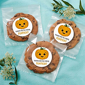 WRAPAHOLIC Gift Stickers - Jack-O-Lantern Design Sticker, Thank You Business Stickers for Holiday/Party Decoration and Gift Wrap - 2 x 2 Inch 500 Total Labels