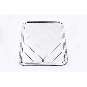 Replace parts 20-Pack Disposable Foil Oven Liners – Keep Your Oven Clean and Healthy – Perfect Silver Foil Drip Pan Tray for Cooking, Baking, Roasting, and Grilling- 18.5 x15.5” inch