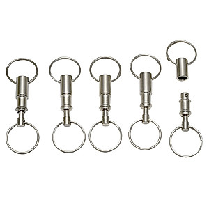 eBoot Detachable Pull Apart Key Rings Keychains (5 Pack)