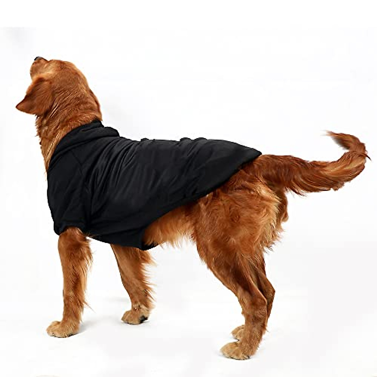 Dog Hoodie, Comfortable Soft Breathable Warm Dog Clothes, Outdoor Sports Dog Face Hoodie, for Small, Medium, and Large Dogs (XXX-Large, Black)