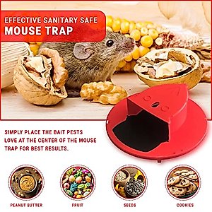 Bucket Lid Flip N Slide Humane Self-Resetting Mouse Trap