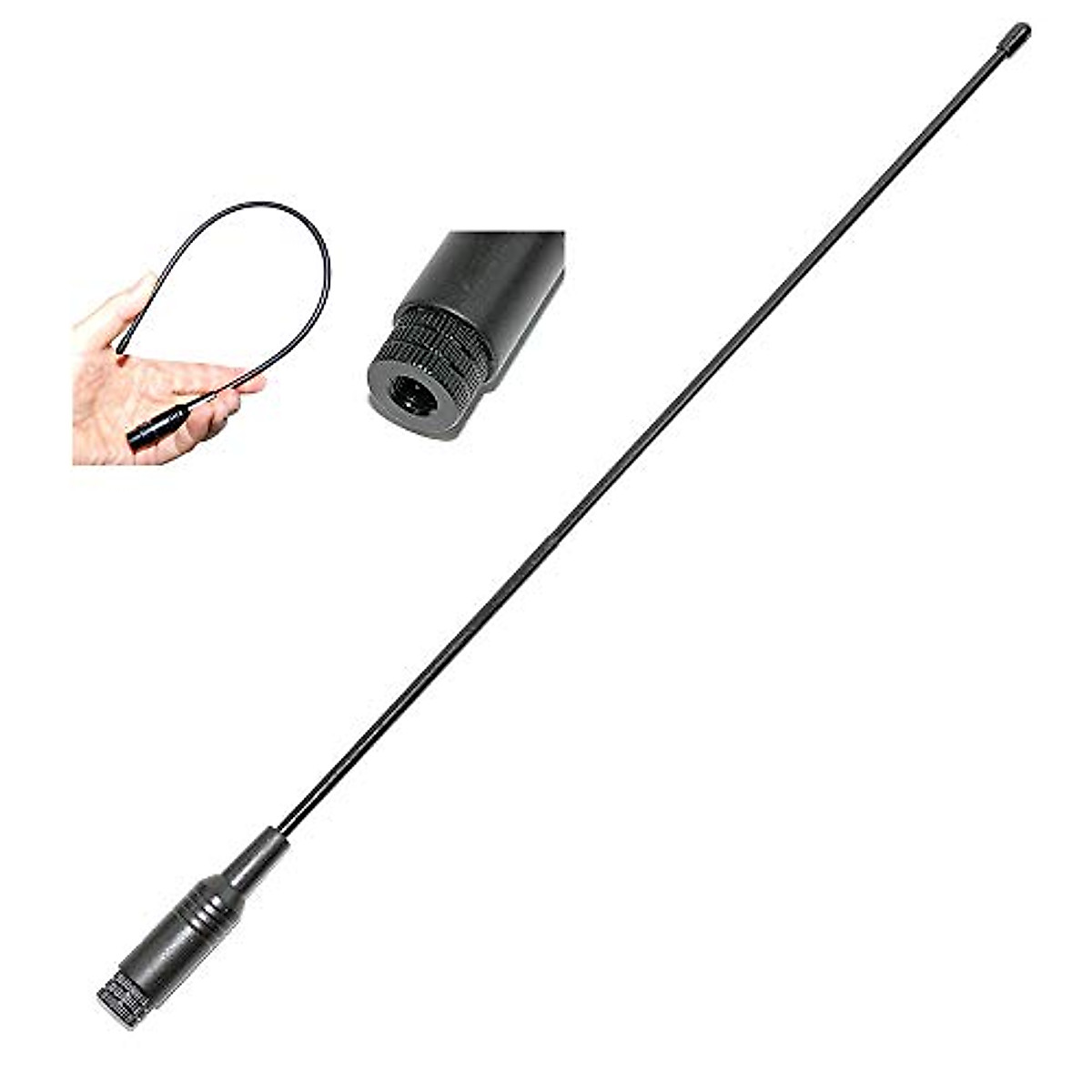 AEcreative Long Wide-Band Scanner Antenna for Uniden Bearcat BCD396T BCD436HP BC346XT BR330T Icom IC-R5 IC-R6 IC-RX7 Alinco DJ-X11T DJ-X3 DJ-X7T DJ-X30T SMA
