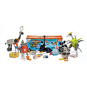 HEXBUG JUNKBOTS - Industrial Dumpster Assortment Kit - Surprise Toys in Every Box LOL with Boys and Girls - Alien Powered Toys for Kids - 50+ Pieces of Action Construction Figures - for Ages 5 and Up