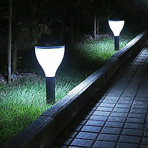 Garden Post Light Solar LED Pillar Light Solar Outdoor Lighting Outdoor Post Light Fixtures Deck Lawn Pillar Lamp for Courtyard Outdoor Street Lamp (21 * 12 * 45cm) (A 21