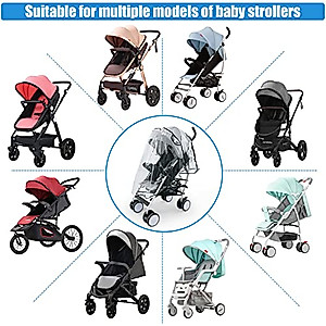 Cynebaby Universal Stroller Rain Cover, Waterproof Windproof Baby Travel Weather Shield for Rain Dust Snow Protection