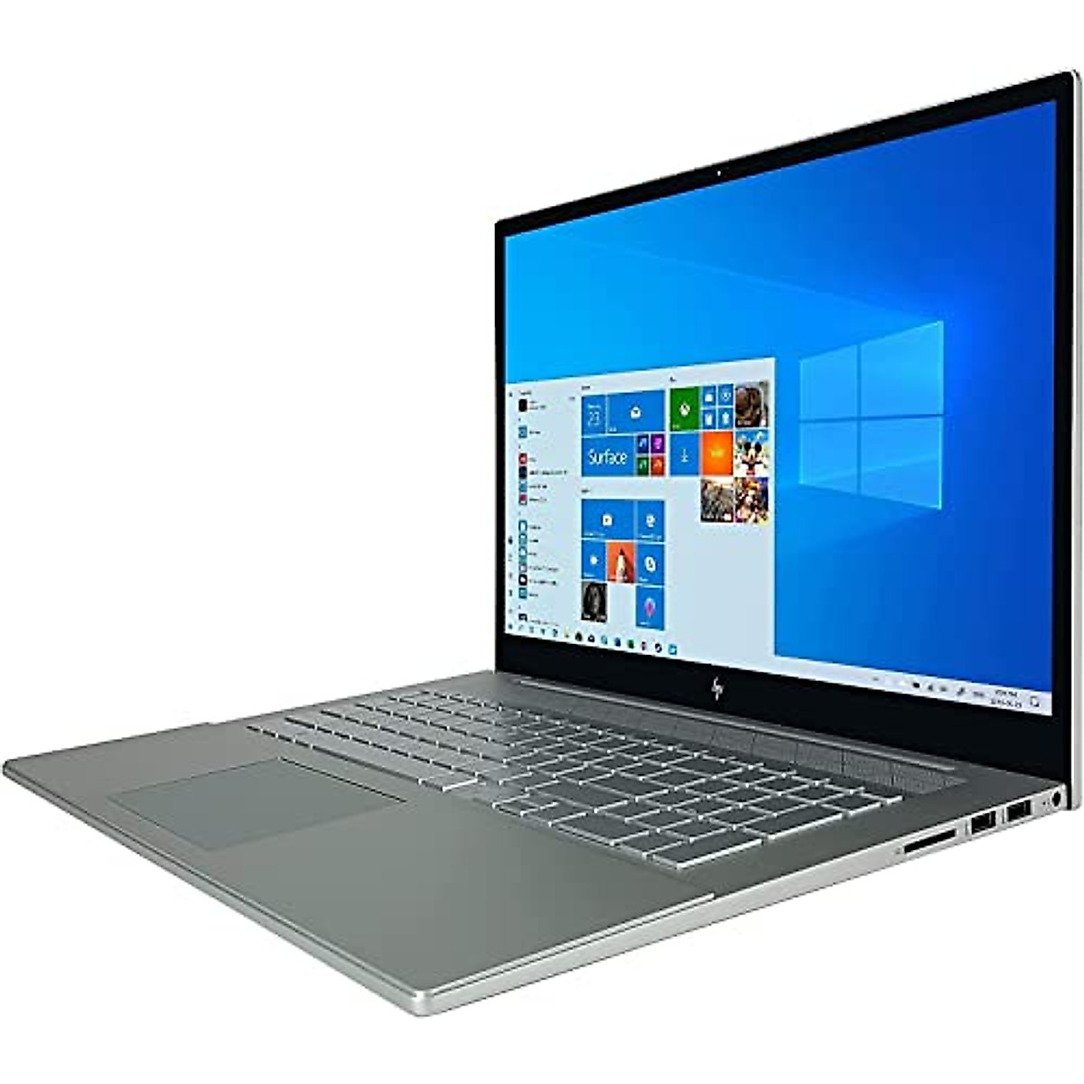 HP Envy 17.3" FHD Touchscreen Business Laptop, Intel Core i7-1165G7, Windows 11 Pro, 64GB RAM, 2TB SSD, NVIDIA GeForce MX450, Backlit Keyboard, Long Battery Life,32GB Durlyfish USB Card