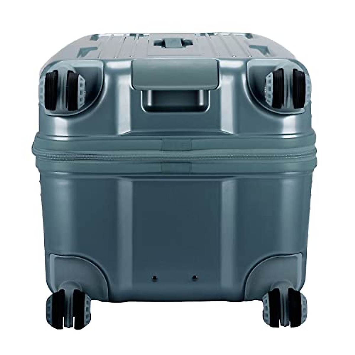 Traveler's Choice Ultimax II 26" Medium Trunk Spinner Luggage, Tie Down Straps, Teal, Checked Inch