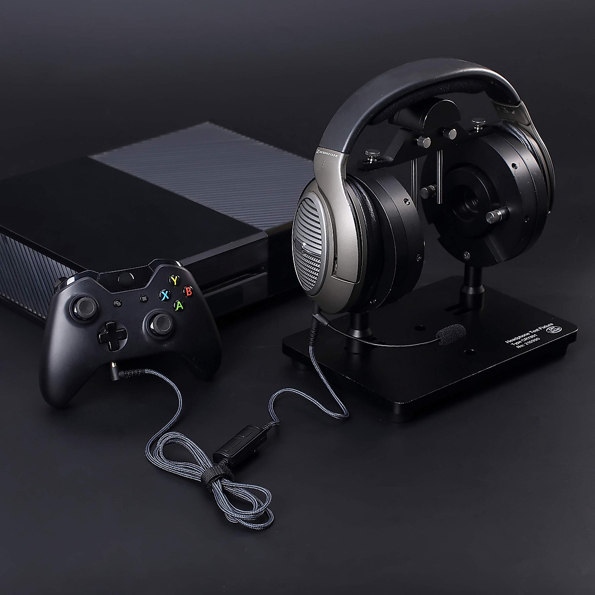 ABLET Boom Microphone Cable - Boompro Gaming Mic Compatible with Sennheiser HD598, HD598 Cs, HD598 SE, HD518, SR, HD599 Headphone - Volume Control for Xbox One or PlayStation PS4 Controller, PC(150CM)