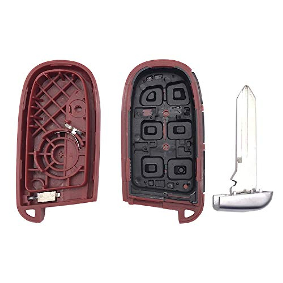 J-ACCES Key Fob Case Shell Fit for Jeep Grand Cherokee Dodge Challenger Charger Dart Durango Journey Chrysler 300