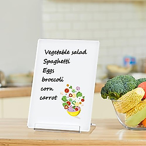 MaxGear Desktop Glass Dry Erase Board, Small Dry Erase Whiteboard with Stand 9.45" x 6.69", Toughened Glass Whiteboard for Desk with Erase, Acrylic Planner Memo Notepad to Do Lists for Office, Home