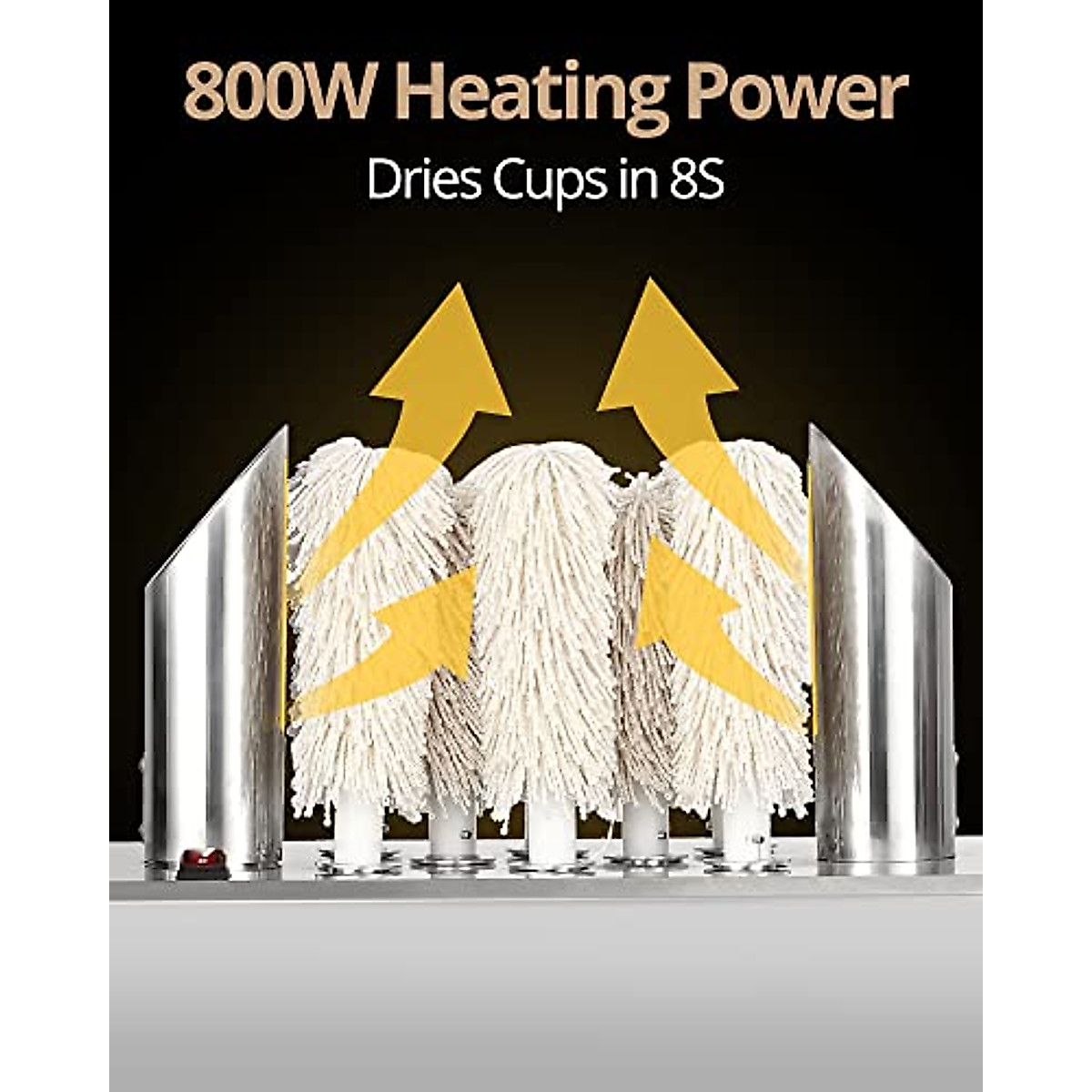 RIEDHOFF GP-8-VC-2 Glass Polisher, Silver