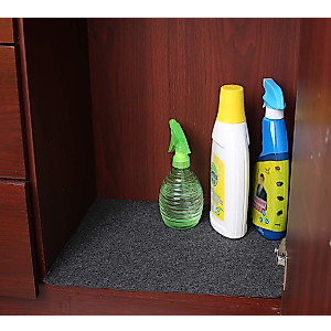 Sensko Under Sink Mat, Kitchen Cabinet Mat, Absorbent/Waterproof，Sink Drip Protector Tray ，Contains Liquids — Protects Cabinets，Washable(24" x 48")