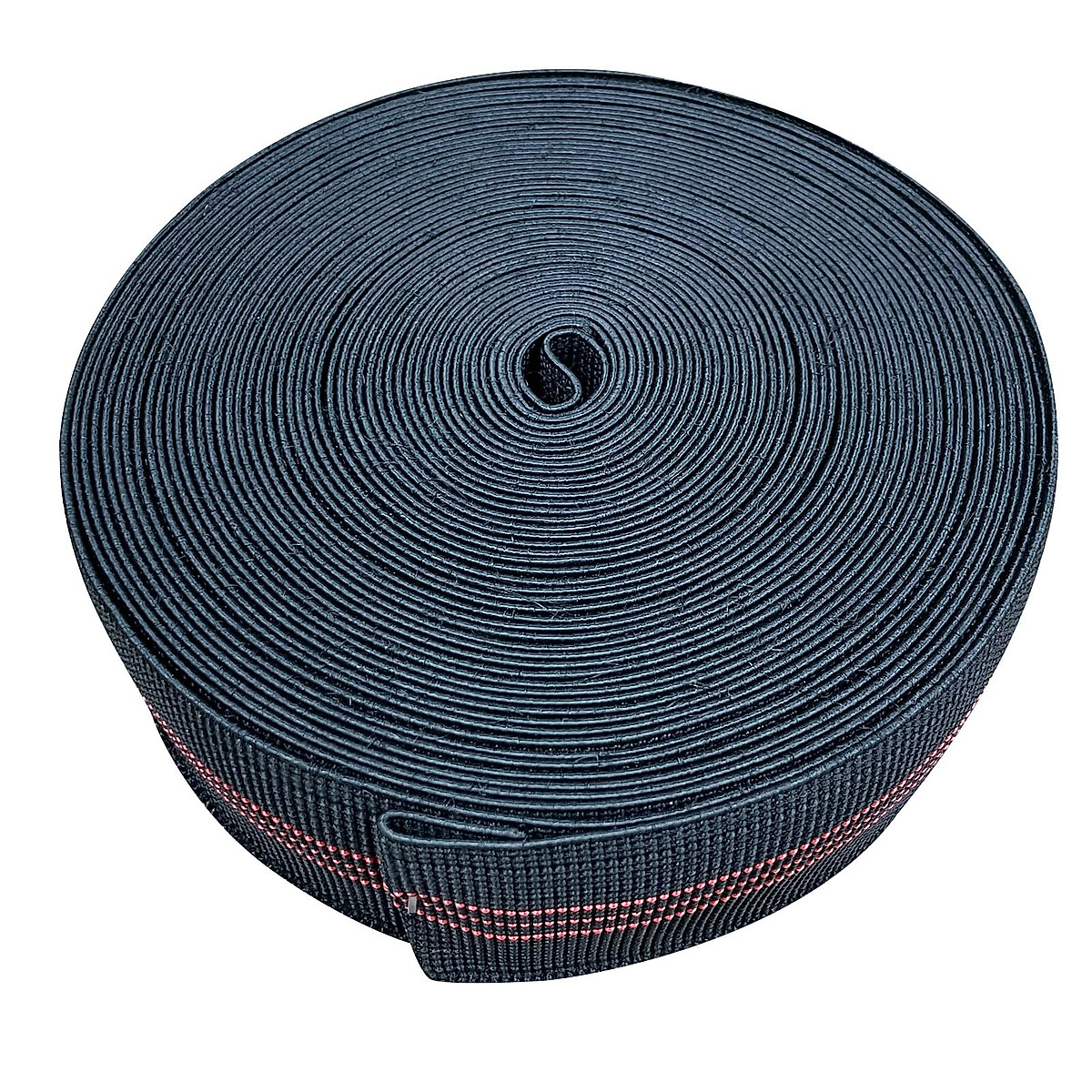 40ft Upholstery Elastic Webbing,Two Inch (2") Wide Stretch Latex Band for Furniture Sofa, Couch, Chair Repair Modification (5cm Black)