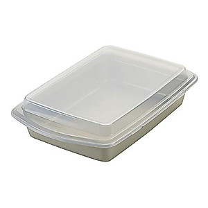 Rachael Ray Nonstick Bakeware Set without Grips includes Nonstick Bread Pan, Baking Pans, Cake Pans, Cookie Sheet / Baking Sheet - 10 Piece, Silver