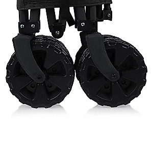 ONIVA - a Picnic Time brand Adventure Wagon Elite All-Terrain Folding Beach Wagon with Big Wheels plus Table Top Lid & Soft Cooler Liner, (Dark Gray)