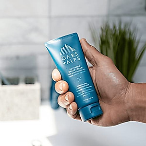 Oars + Alps Soothing Men's Shaving Cream, Dermatologist Tested and Infused with Aloe and Coconut Oil, Fresh Ocean Splash Scent, TSA Friendly, 3.4 Oz, 1 Pack