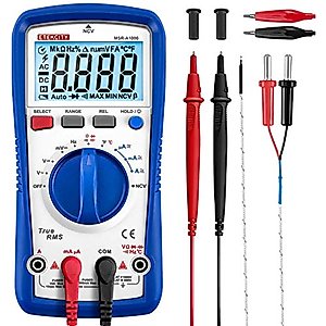 Etekcity Professional Digital Multimeter Voltmeter A1000, AC/DC Voltage Tester, TRMS 6000 Counts, Current, Resistance, Frequency, Continuity, Capacitance, Diode, Temperature, NCV