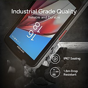 MEFERI ME40K Android 12 Barcode Scanner with Pistol Grip, Equip SE4710 Zebra Scanner Engine, 5180mAh, PDA Handheld Mobile Computer Snapdragon Octa-core CPU, 4G BT WiFi GPS NFC