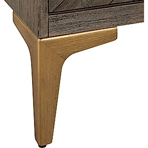 Signature Hardware 953350-48-RUMB-0 Frey 48" Free Standing Single Vanity Cabinet Set with Wood Cabinet, Vanity Top and Rectangular Undermount Sink - No Faucet Holes