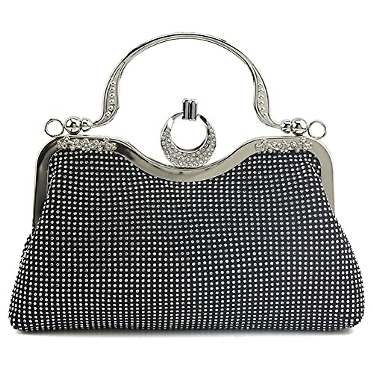 Women's Evening Clutch Purse Retro Crystal Tote Bag Wedding Party Glitter Purse Evening Handbags