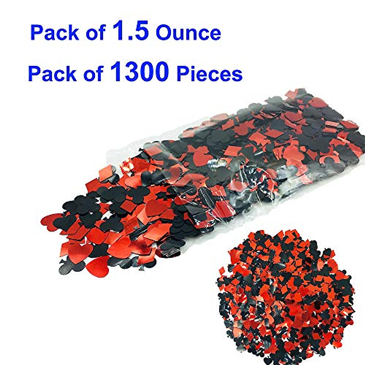 Poker Confetti Casino Confetti-Table Decoration Party Confetti Sprinkles or DIY for Wedding Birthday Bday Baby Shower Engagement Bachelorette Party Supplies (Poker)