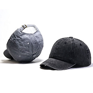 Faringoto Short Brim Baseball Cap Women's Men's Fashion Casual Peaked Cap Trendy Four Seasons Short Brim Hat