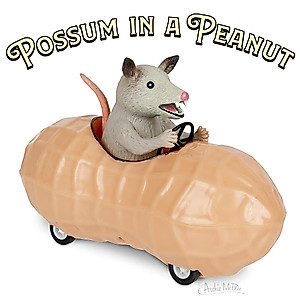 Mcphee Archie Possum in a Peanut Pull Back Toy Car (12967)