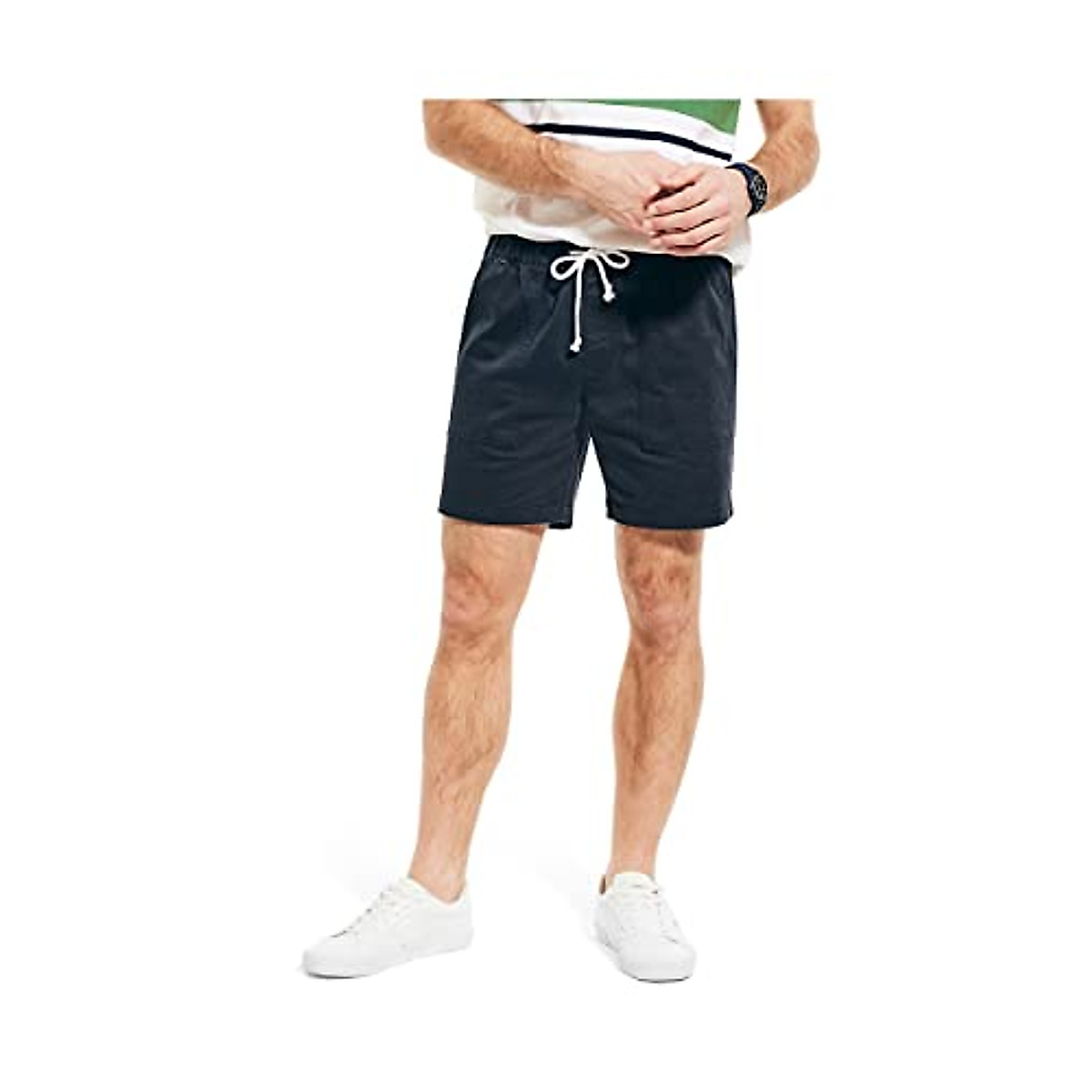 Nautica Men's 7" Pull-On Boardwalk Short, Navy