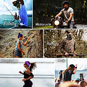 MOXBEST Neck Gaiter Mask Face Scarf Bandana Tube Cover Headwear Balaclava Headband Headwrap for Men and Women