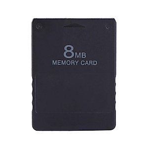 8M 2 Memory Card, 8M Memory Card High Speed for PS2 Console Games Accessories(8 M)