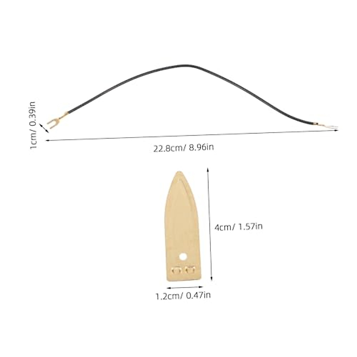 Gatuida 1 Set Battery Experiment Kit Experiment Tools Copper Anode Fruit Battery Experiment Supplies Fruit Battery Experiment Plates Electrode Material Copper Plate Electrode Strips Zinc