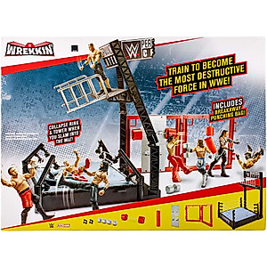 Mattel WWE Wrekkin’ Performance Center Playset with Gym, Breakable Accessories, Collapsible Scaffolding, Breakaway Sign, Collapsible Ring & Easy Reassembly