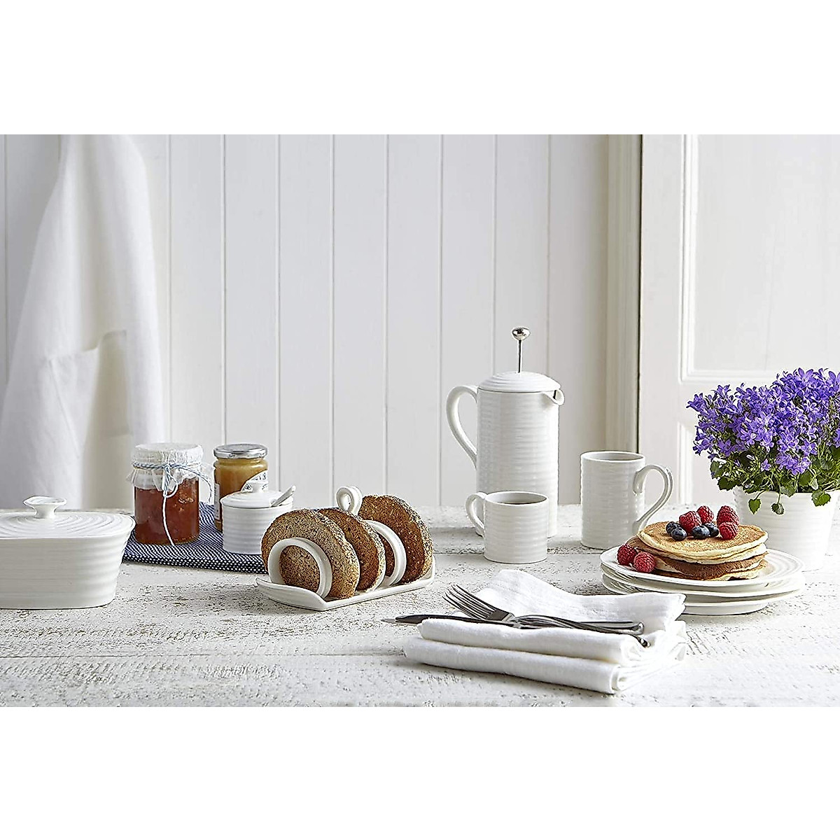 Portmeirion Butter Dish (White)