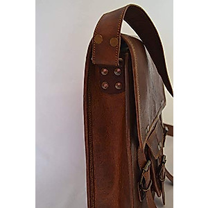 Komal's Passion Leather 11 Inch Sturdy Leather satcel Ipad Messenger Bag for Men and Women