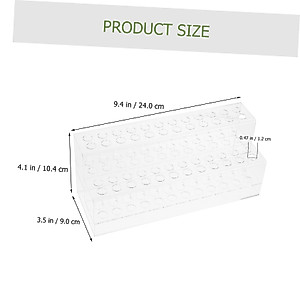 Cabilock Pen Showcase Display Acrylic Material Stationery Holder 48 Slots Stand for Pen Makeup Brush Storage Organizer