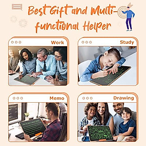 21 Inch LCD Writing Tablet for Kids Erasable Doodle Board Drawing Tablet with Lock Reusable Large Doodle Pad Writing Board with Pen Slots for 3-12 Year Old Kids Adults Home School