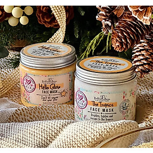 Bella & Bear the tropics face mask, White, 7.7 Ounce