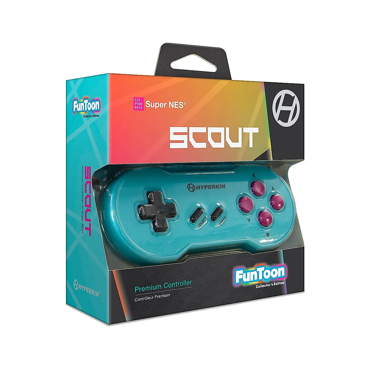 Hyperkin "Scout" Premium Controller for Super NES (Hyper Beach) Funtoon Collector's Edition - Super NES