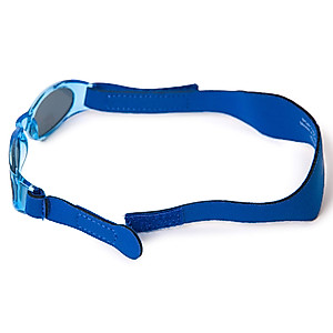 Tuga Baby/Toddler UV 400 Sunglasses w/ 2 Straps & Case, Blue