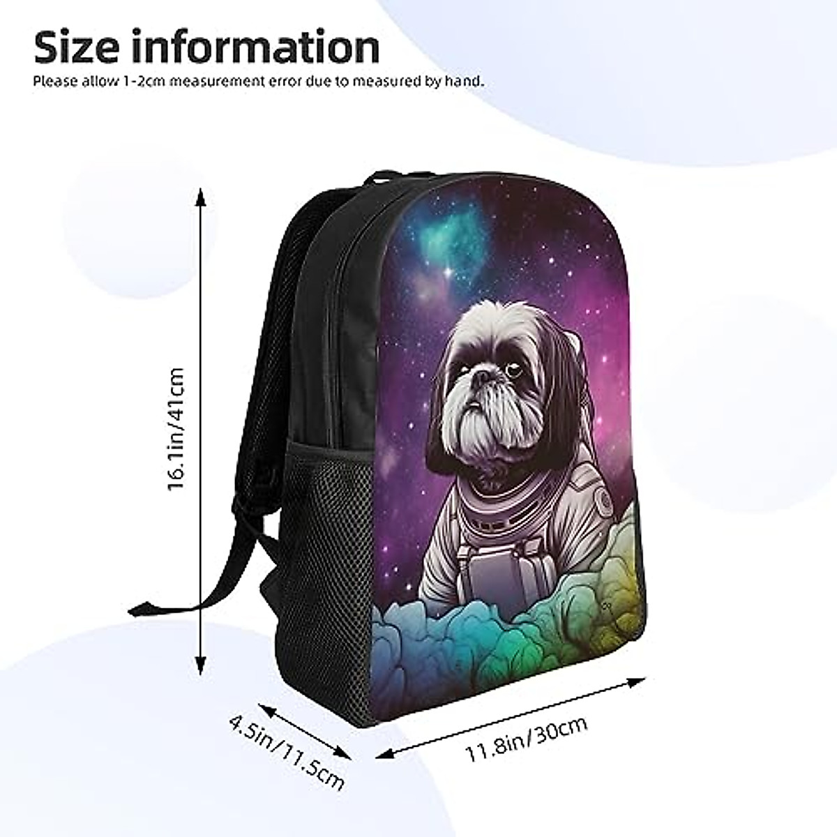 Xerial Shih Tzu Backpack Waterproof Anti Theft Durable Light Laptop Bag Backpacks For Women Men Travel Gym Backpack